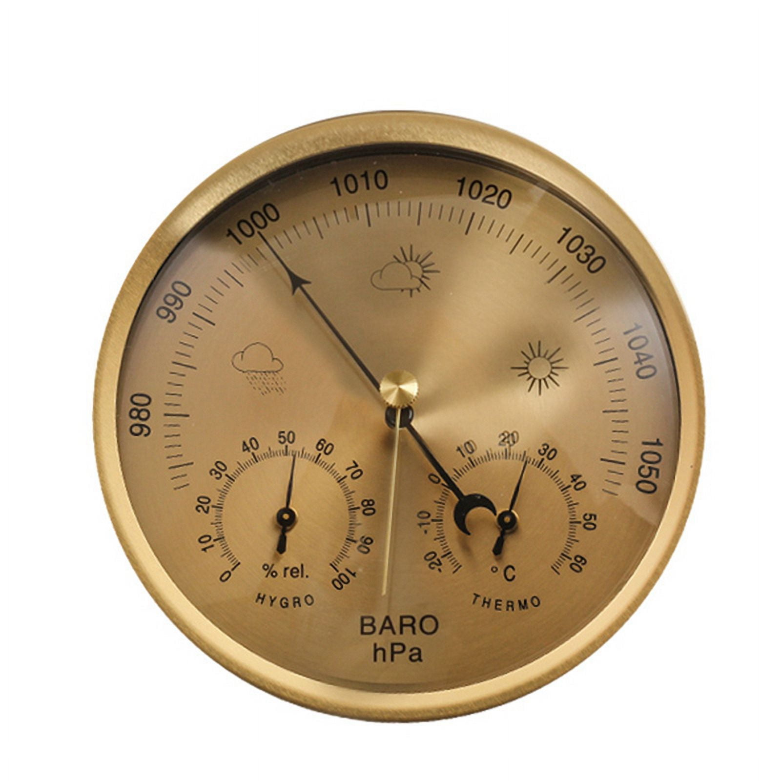 Dial Barometer Thermometer Hygrometer for Home, Wall Decor, Baby Room ...