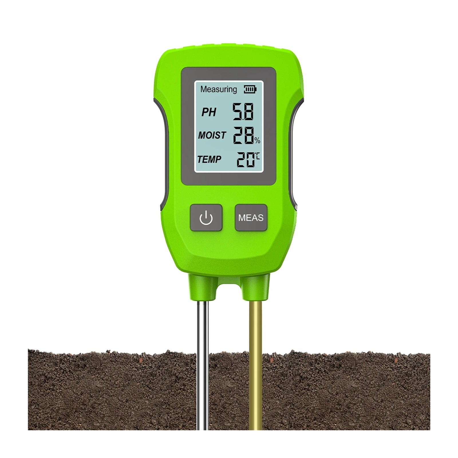 3 In 1 Digital LCD Soil Meter Temperature Humidity PH Meter With ...