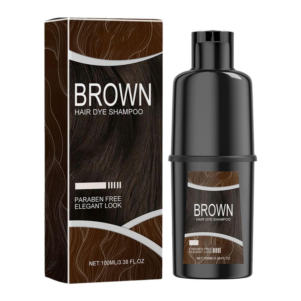 3 In 1 Dye Hair Colorin Herbal Dew Shampoo Natutal Dye Hair Colorant ...