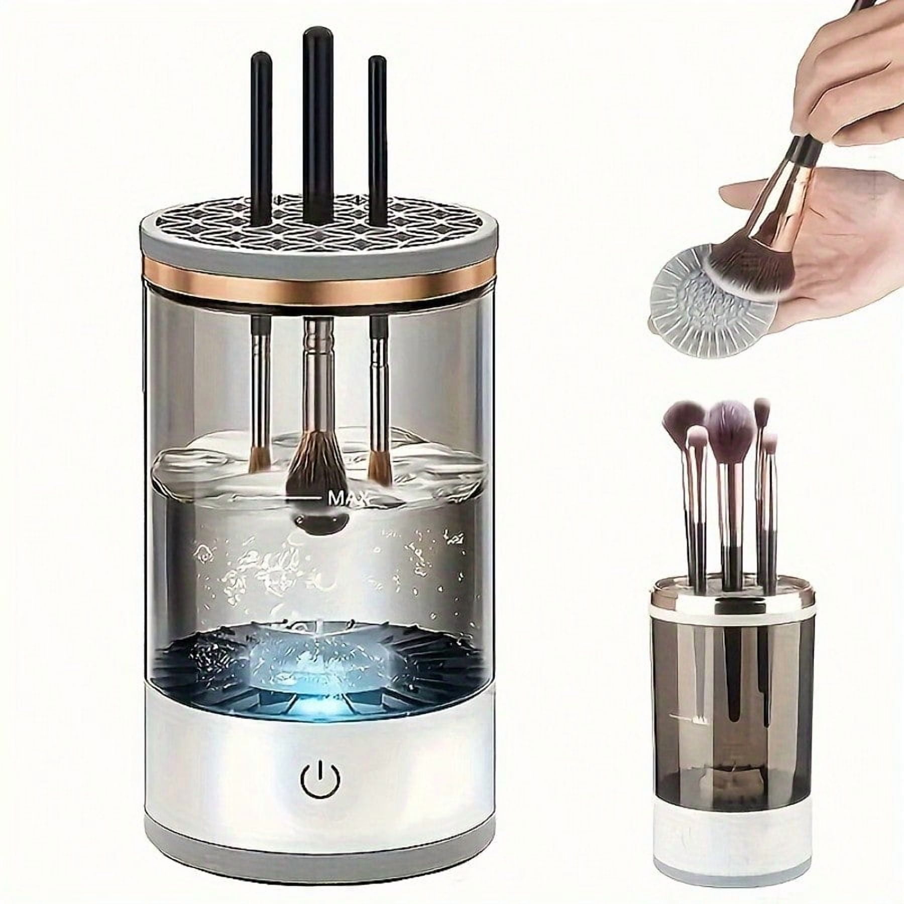3-In-1 Electric Makeup Brush Cleaner (Cleaning + Drying + Storage ...