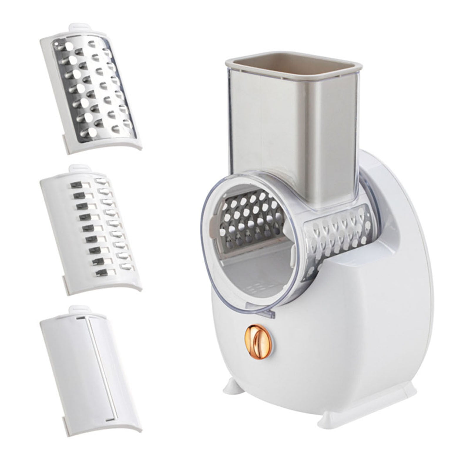 3-In-1 Electric Rotary Vegetable Cutter Slicer Automatic Chopper ...