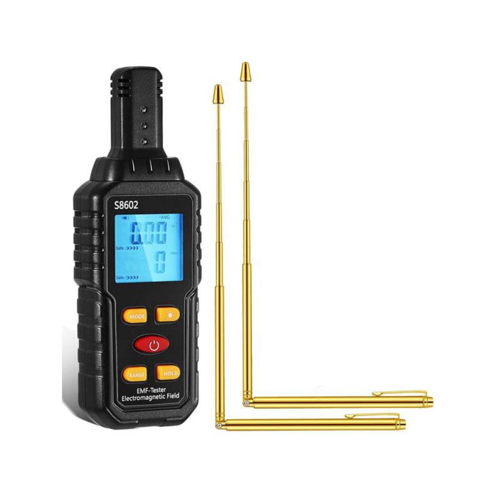 3 In 1 Electromagnetic Radiation Detector Emf Meter With Alarm + Copper ...