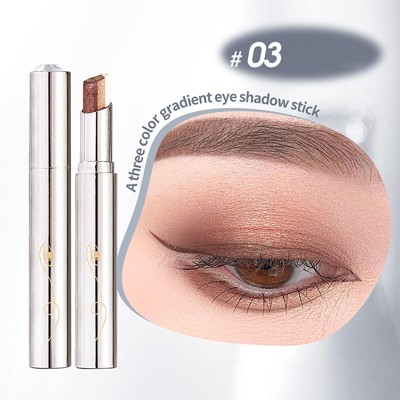 3-In-1 Eyeshadow Pen-3G, Eyeshadow Stick, Glitter Gradient, Cream ...