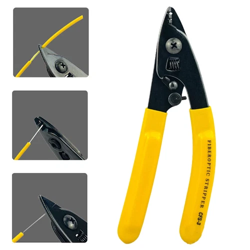 3 In 1 Fiber Optic Stripper 3 Holes Cfs-3 Double-Nose Coating Pliers ...