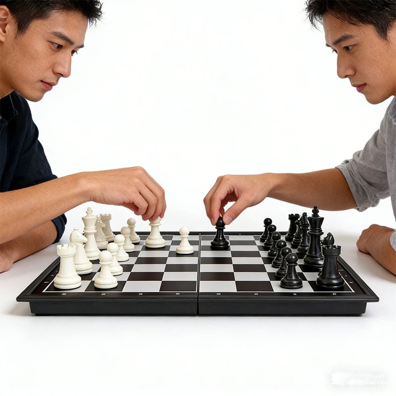 3 In 1 Gamie Magnetic Travel Chess Game, Foldable Portable Chess Board ...