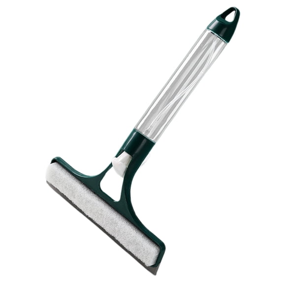 3-In-1 Glass Cleaner and Wiper (Dark Green)， Window Cleaning Scraper ...
