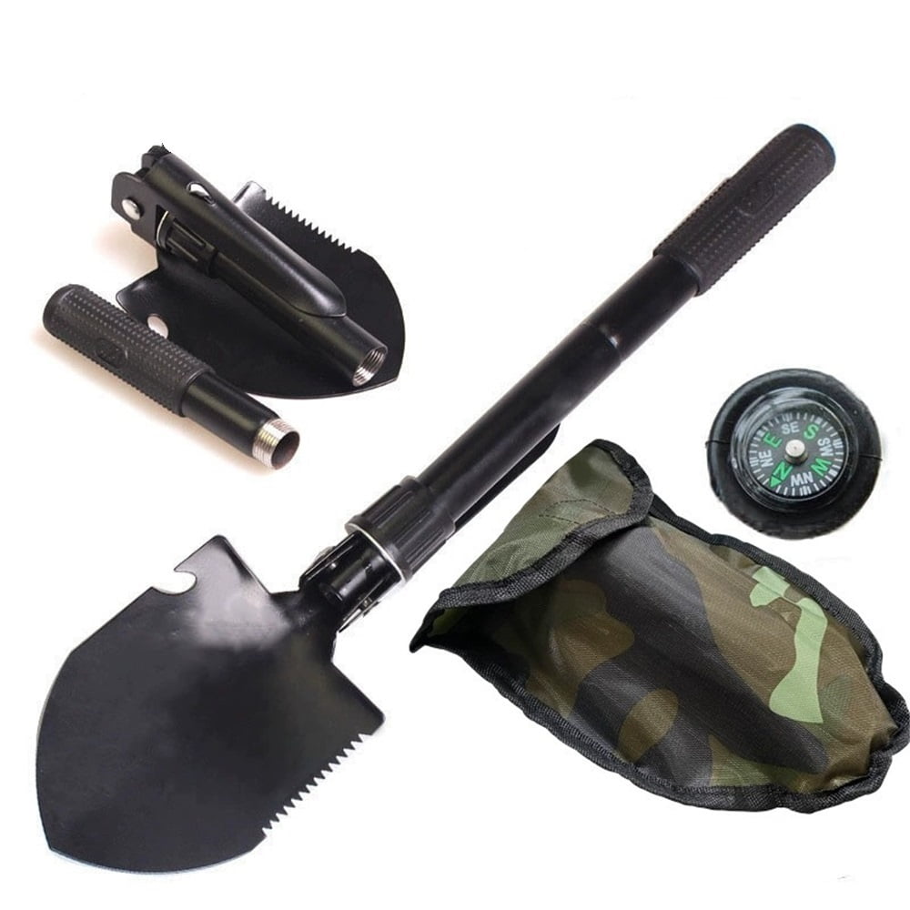 3-In-1 Heavy-Duty Camping Shovel (with Shovel and Spade) - for Outdoor ...