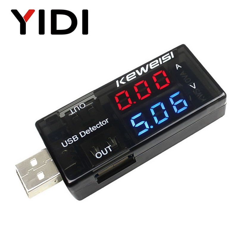 3 In 1 LCD Digital USB Voltmeter Ammeter 5V 12V DC Car Phone Voltage ...