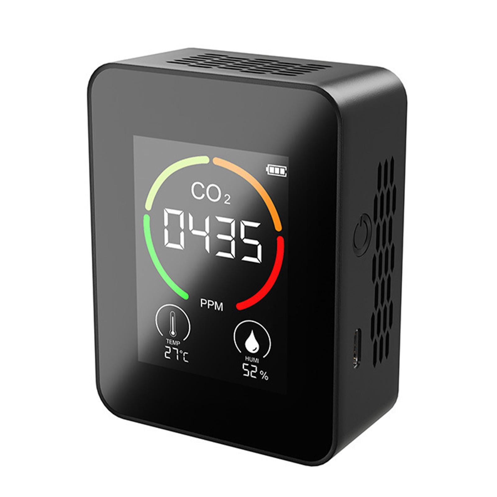 ??3-In-1 LCD #air# Quality Monitor Carbon Dioxide Meter CO2 Temp Humi ...