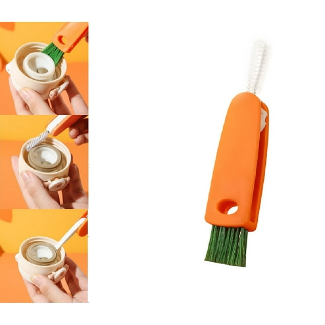 3-In-1 Mug Lid Cleaning Brush Set – Multipurpose Bottle and Cup Cover ...