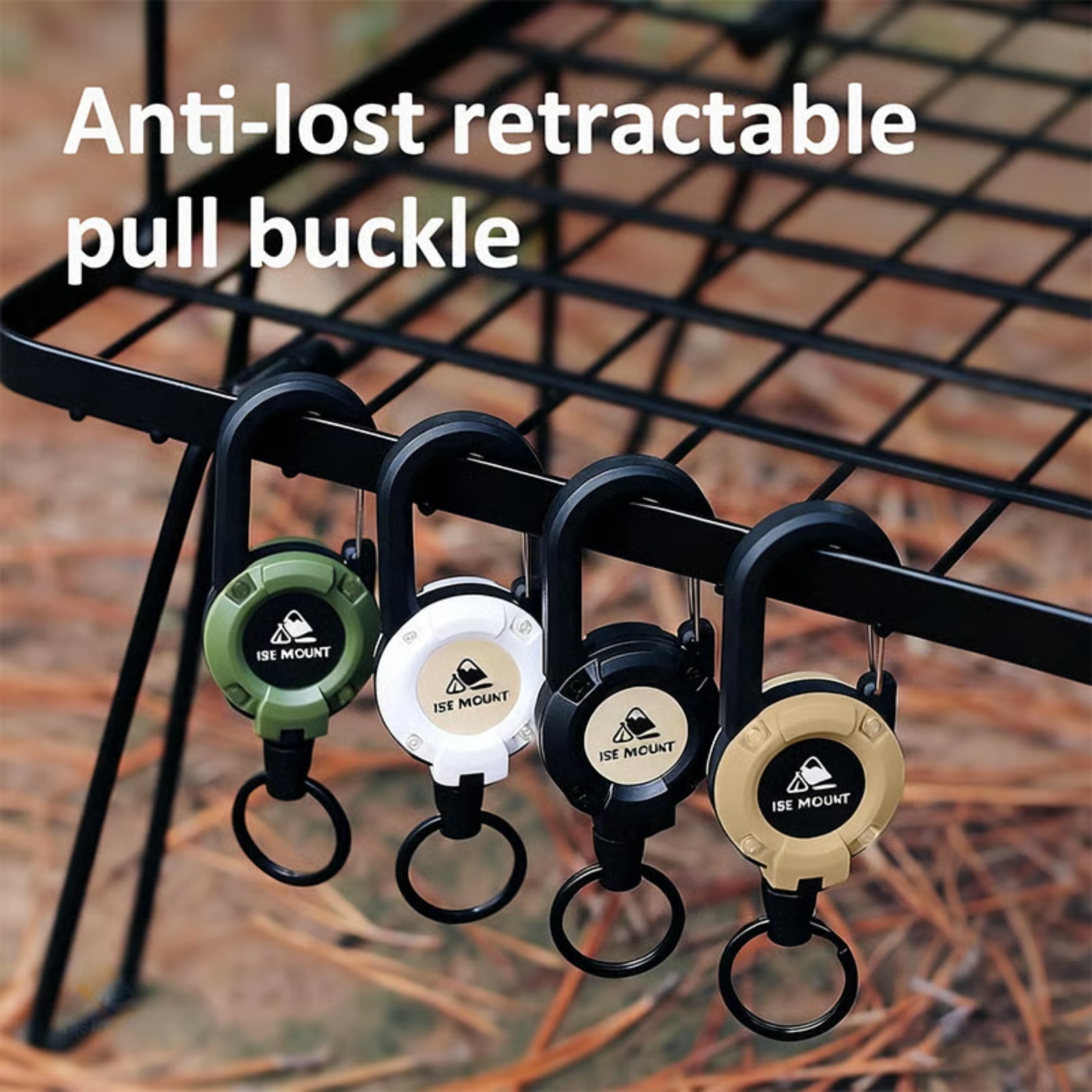 3-In-1 Multi-Functional Reversible Carabiner Keychain, Clip On Gear Hook Featuring 360-Degree ...