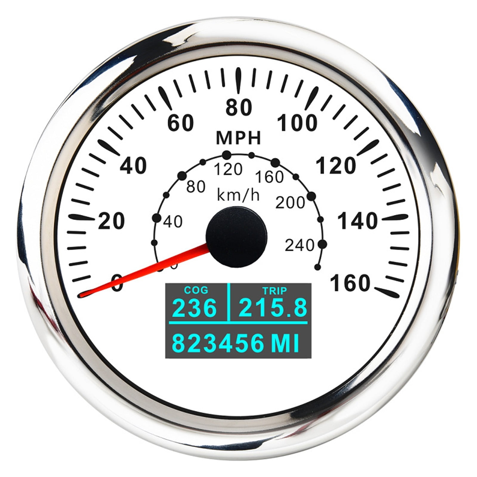 3 In 1 Multifunction GPS Speedometer Sensor 160 Mph 240 Km/h 7 Colors ...