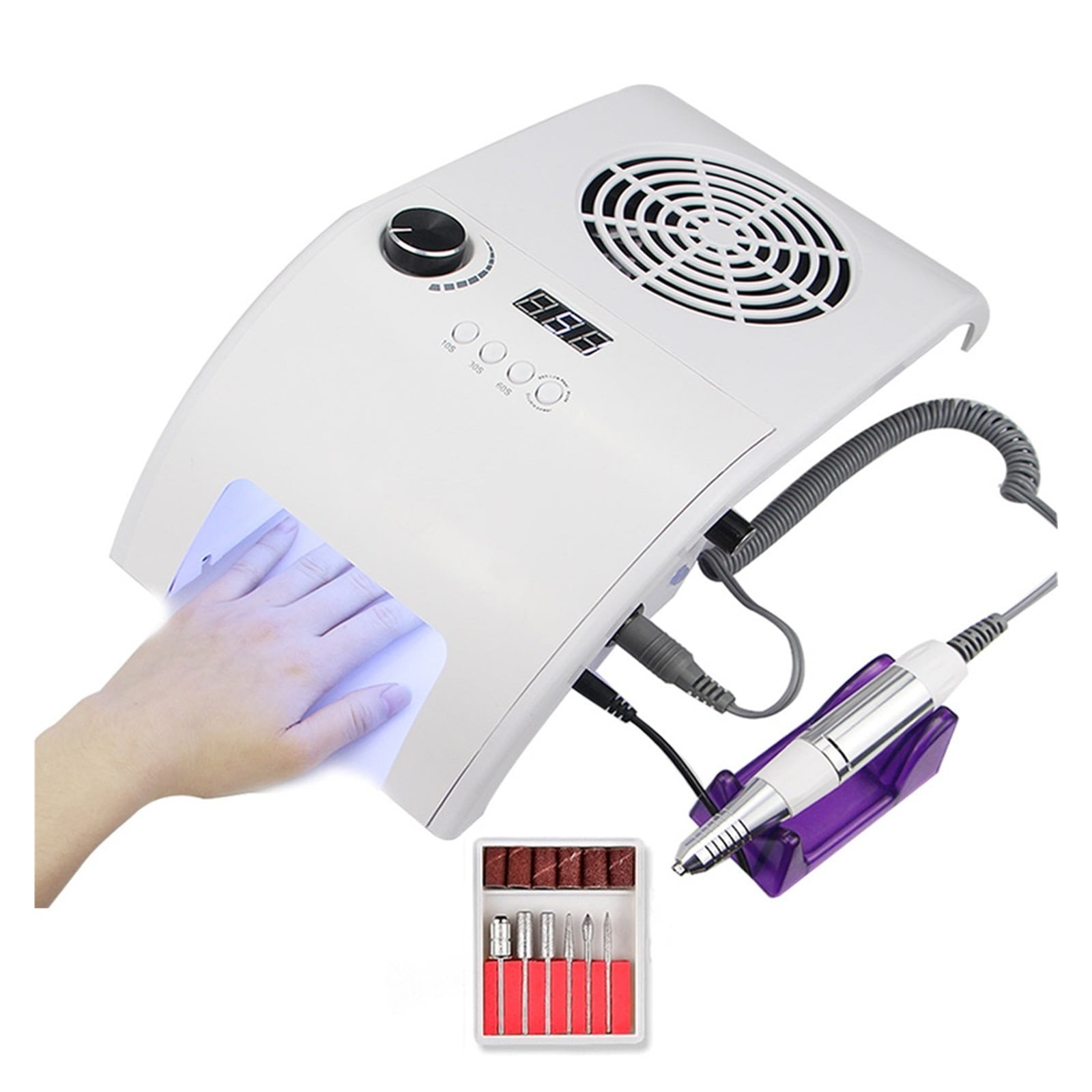 3 In 1 Nail Dust Collector Nail Fan Art Salon Equipment Suction Dust ...