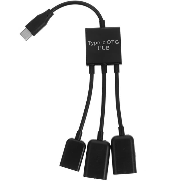 3 In 1 OTG Cable USB Type- 3.1 HUB Male to Female Double USB Ports OTG ...