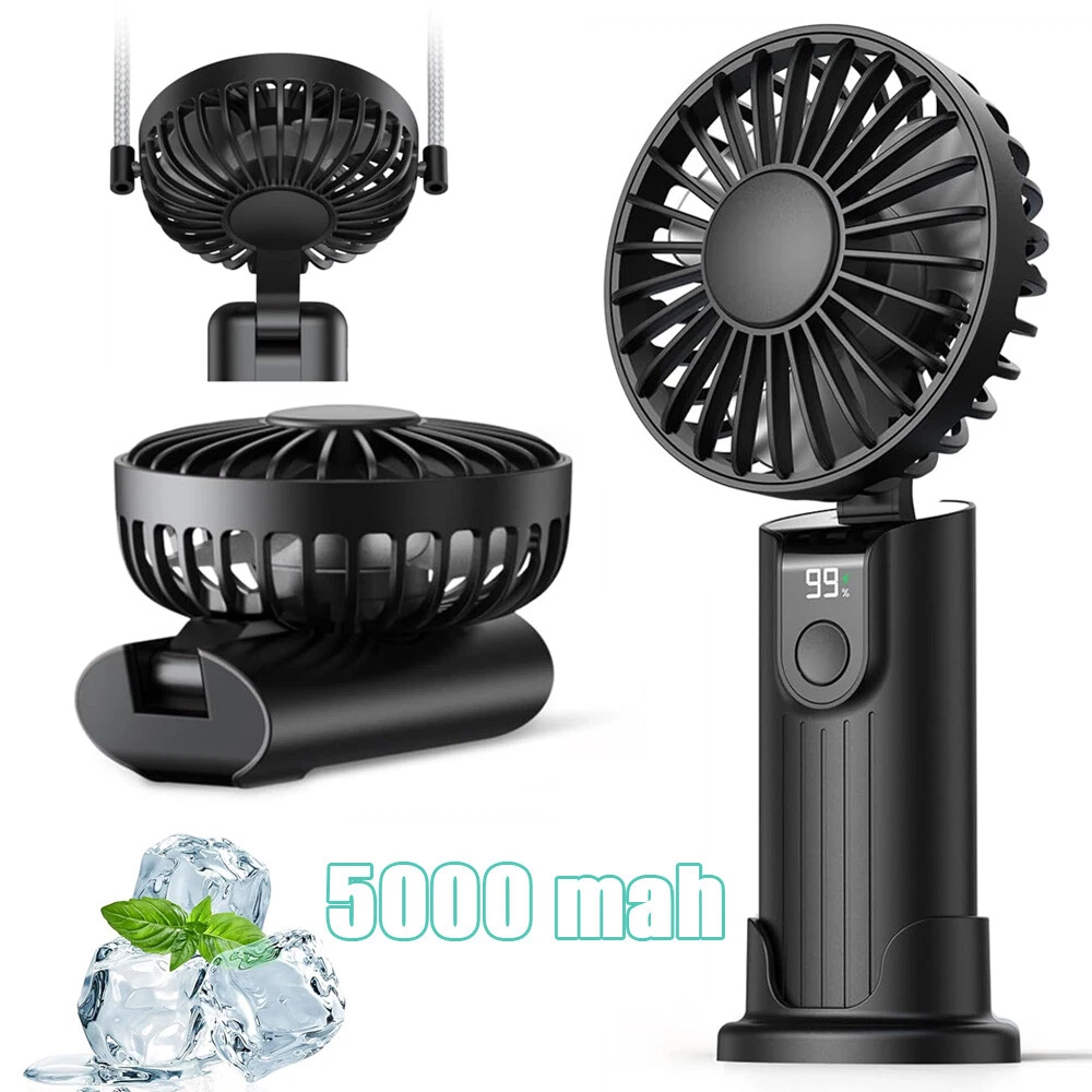 3 In 1 Portable Handheld Fan Foldable Fan Cooler Cooling 5000Mah ...