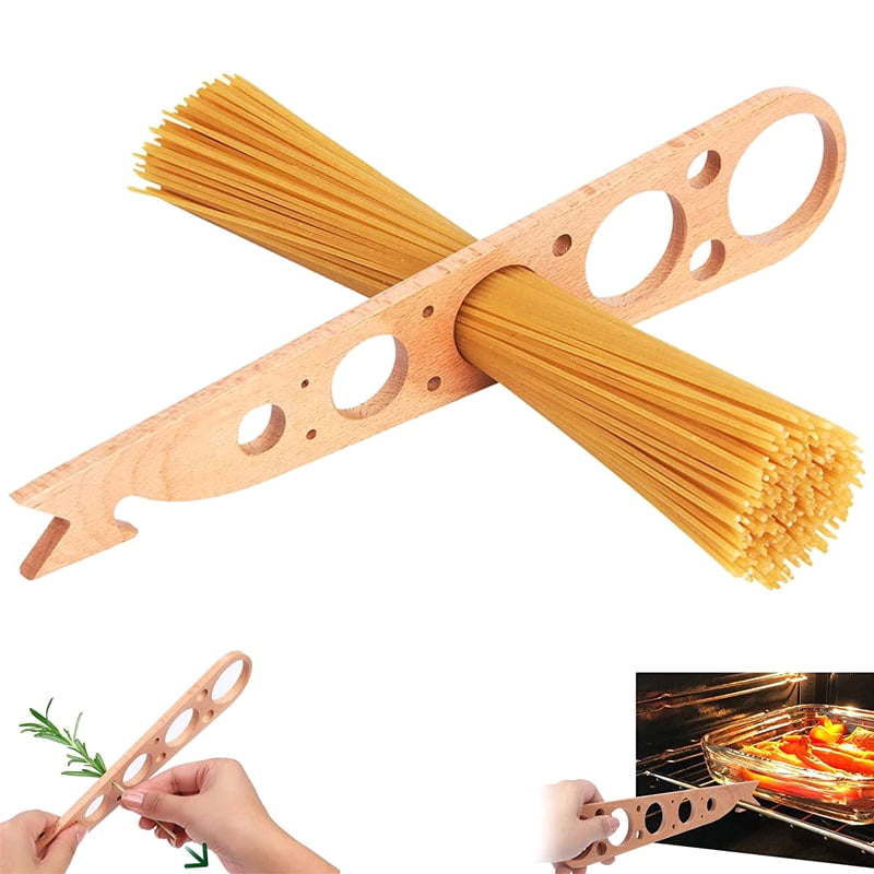 3 In 1 Quantitative Wooden Pasta Measurer Spaghetti Italian Kitchen ...