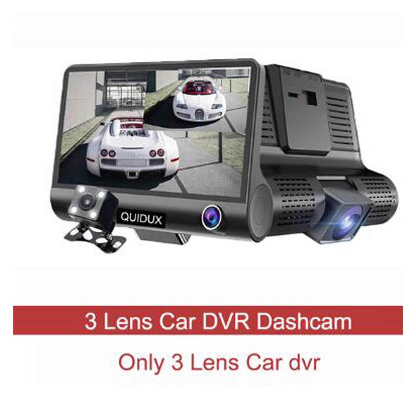 3 In 1 Radar Car DVR GPS Tracker 4.0 Inch 3 Way Cameras Video Voice ...