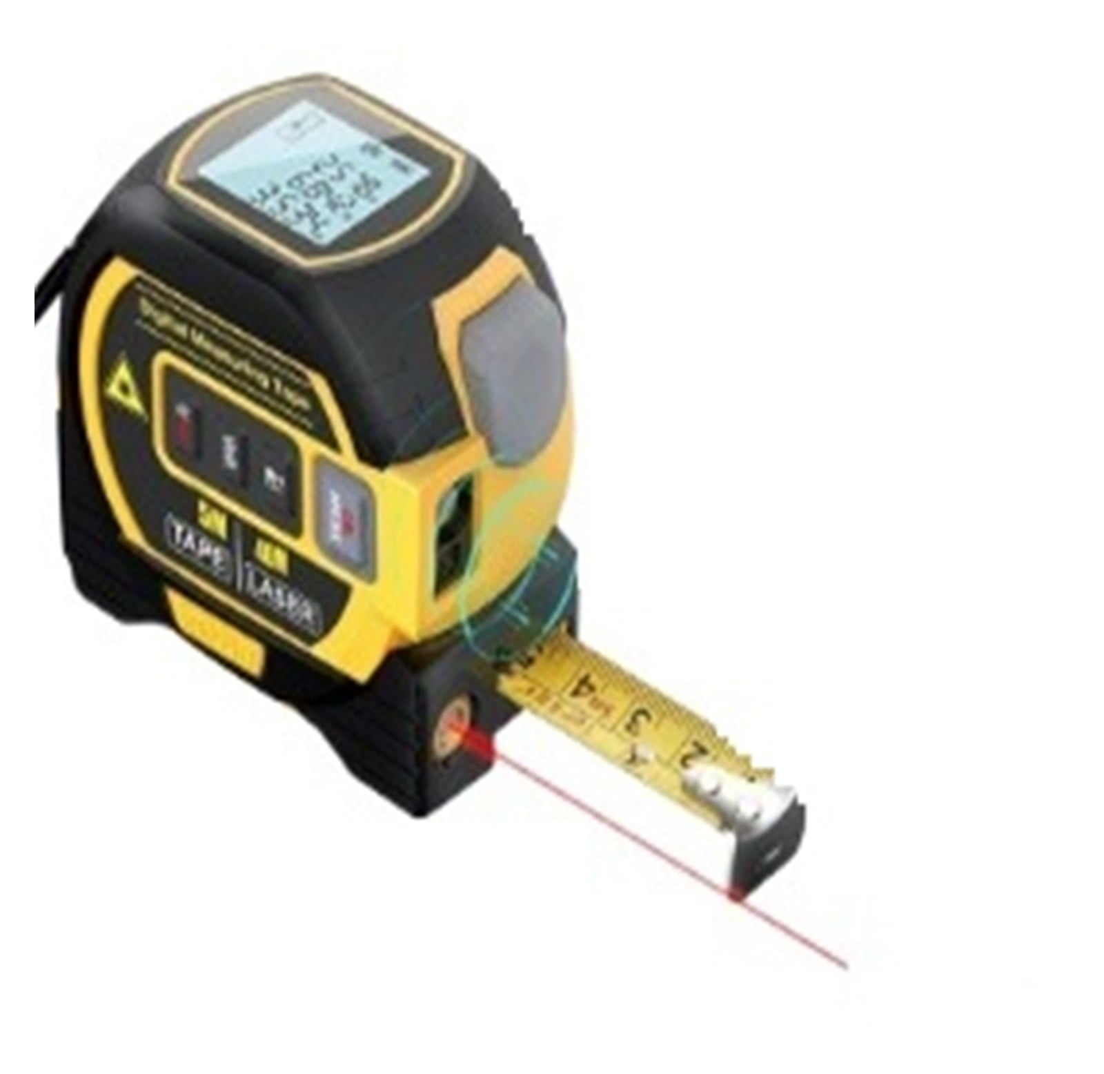 3 In 1 Rangefinder With 5m Tape Measure Ruler LCD Display with ...