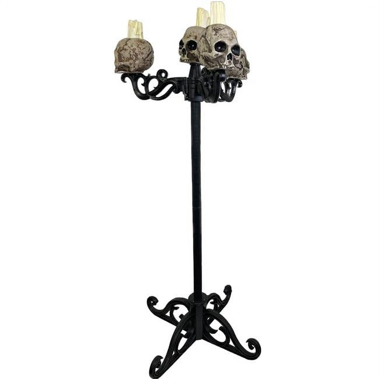 3-In-1 Skull Candelabra Halloween Prop Decoration - Walmart.com
