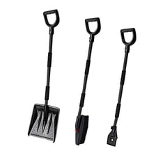 Structron Aluminum Snow Shovel With 18 In. Head, Wear Strip, 42 In ...