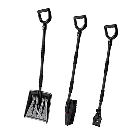 Structron Aluminum Snow Shovel With 18 In. Head, Wear Strip, 42 In ...