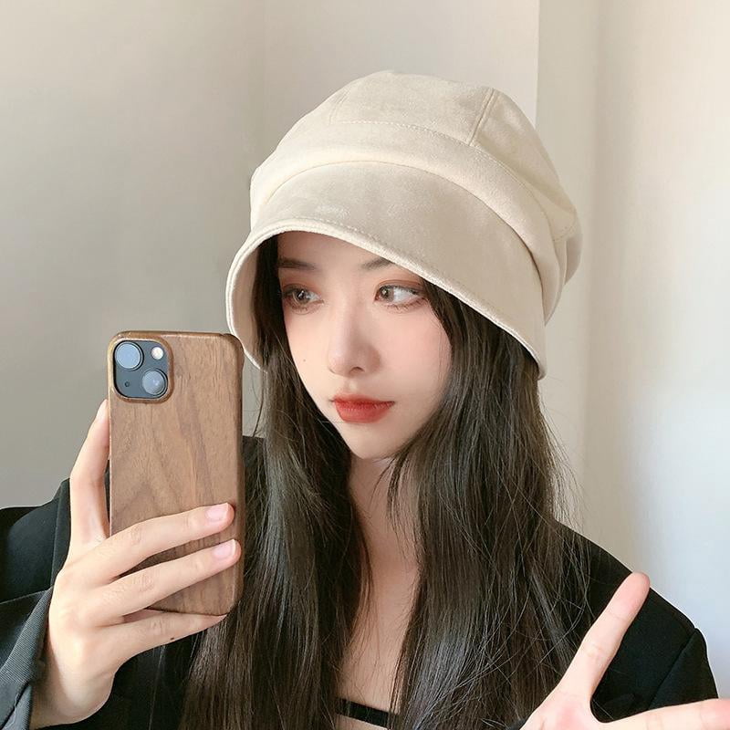 3 In 1 Summer Bucket Hat Outdoor Soft Cotton Solid Color Sun Hats ...