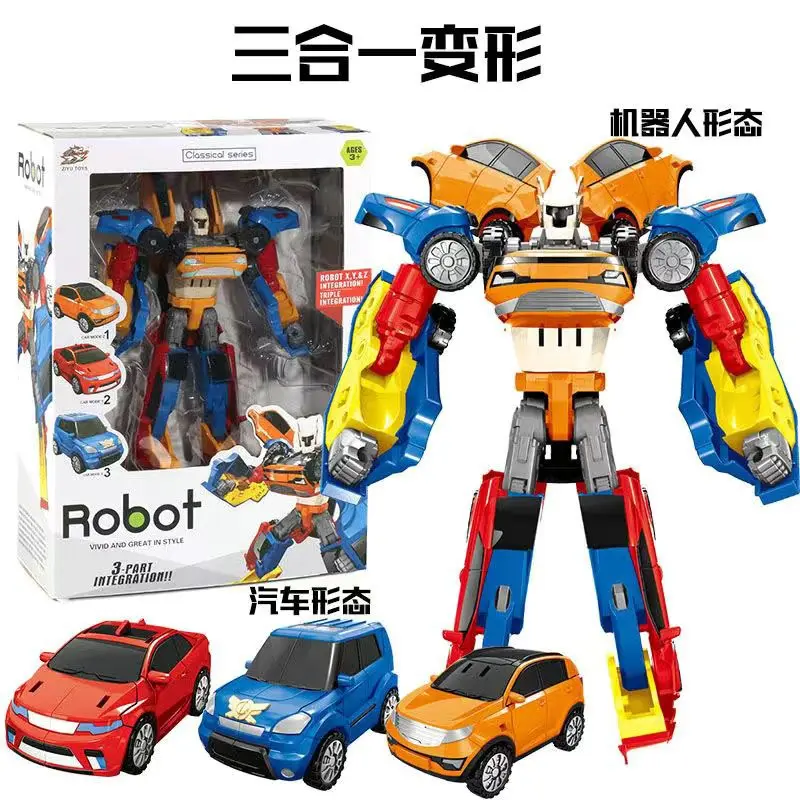 3 In 1 Tobots Transformation Robot Korea 2 In 1 Cartoon Brothers Anime ...