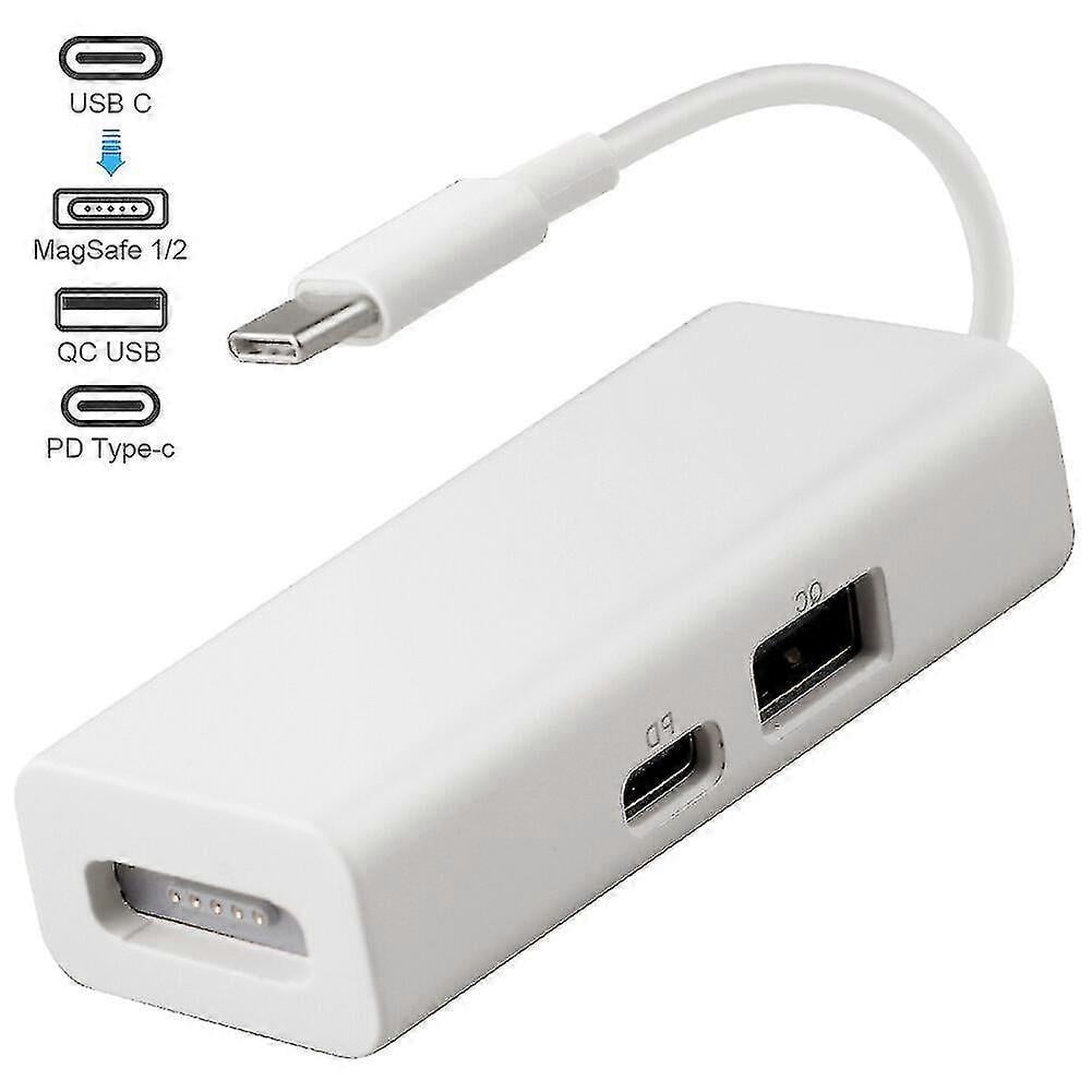 3 In 1 Usb-c Magsafe Adapter For Notebooks Laptops Smartphones - Type-c ...