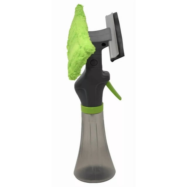 3 In 1 Window Cleaner Tool With Spray Bottle Squeegee & Microfiber ...