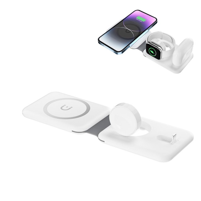 Beforeyayn 3-in-1 Wireless Charger for Smartphones Device-Specific ...