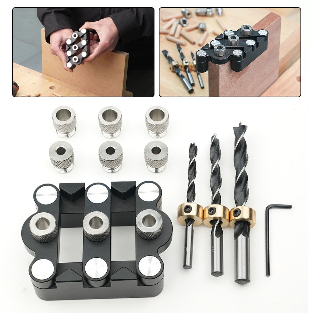 3-In-1 Woodworking Hole Locator: for Precision Centering Tool for Round ...