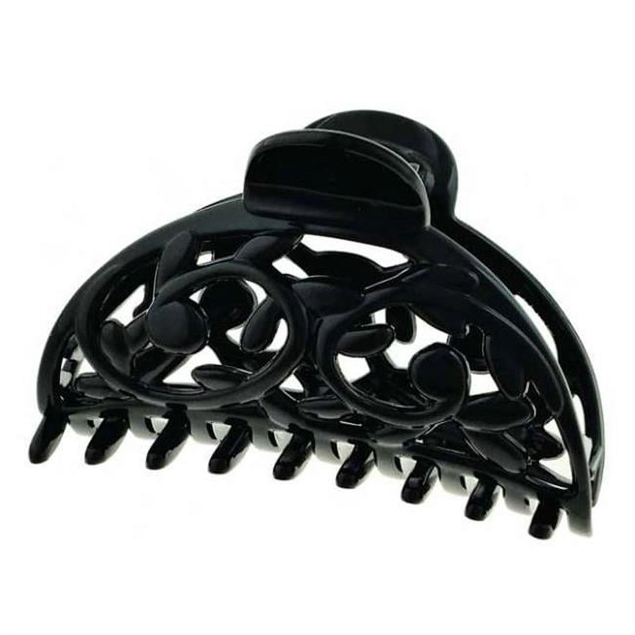 3 In. Black Hair Clips Spring Cover - Pack of 4 - Walmart.com