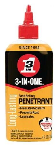 3-In-One 120015 4 oz Bottle of Fast Acting Penetrating Drip Oil With ...