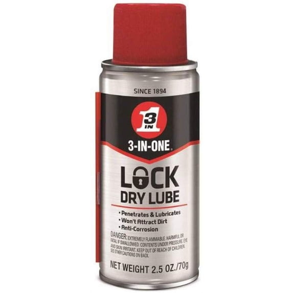 WD-40 3-IN-1 Lock Dry Lubricant - Dry Lube Spray - 2.5 oz - Walmart.com