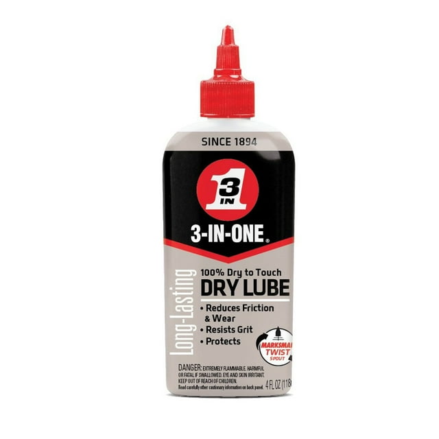 3-In-One Long Lasting Dry to Touch Lube Drip Oil with Marksman Spout, 4 ...