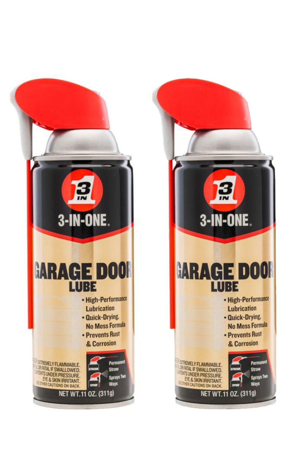 3-In-One Professional Garage Door Lubricant, 11 Oz, 2Pk - Walmart.com