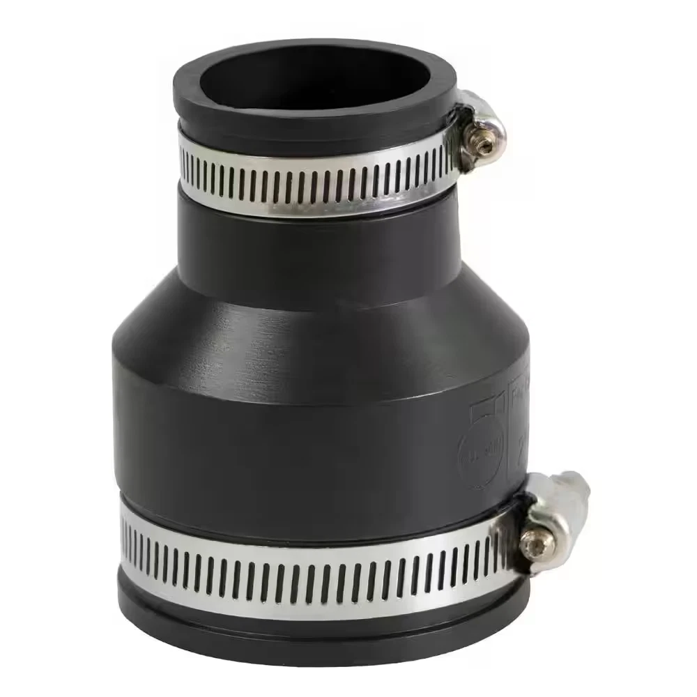 3 In. X 2 In. PVC Flexible Reducing Coupling with Stainless Steel ...