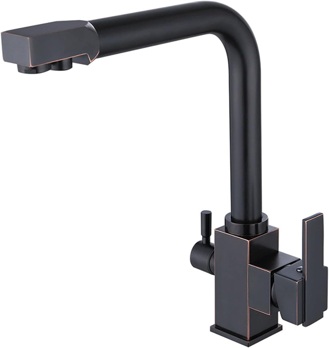 3 In1 Kitchen Faucet with Drinking Filtered Water Outlet, 360° Swivel ...