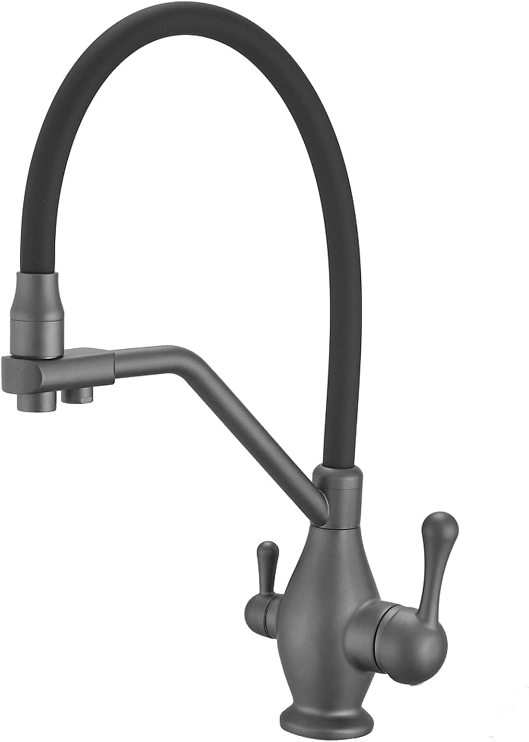 3 In1 Kitchen Faucet with Drinking Water Outlet, 360° Swivel High Arc ...