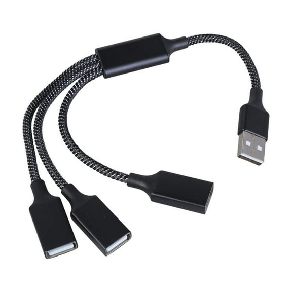 BKSDUEH USB Splitter Y Cable, USB A 1 Male to 2 Female Extender, Data ...