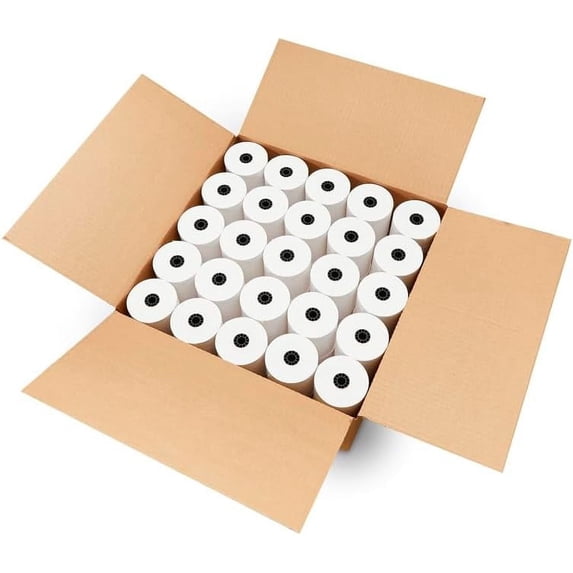 3 Inch 1-Ply x 165' Paper [100 Rolls - 2 Cases] - Bond Kitchen Printer ...