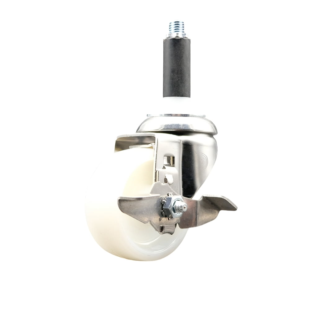 3 Inch 316SS Nylon Wheel Swivel 7/8 Inch Expanding Stem Caster with ...