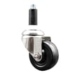 3 Inch 316SS Soft Rubber Wheel Swivel 1 Inch Expanding Stem Caster SCC ...