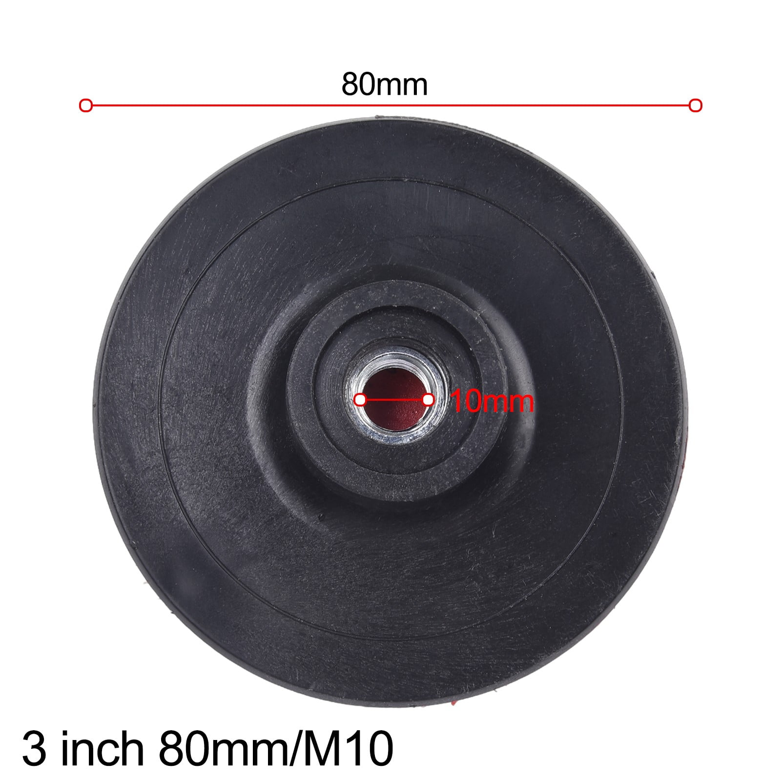 3 Inch 4 Inch Rubber Backing Pad for M10 Compatible Thread Polishing ...