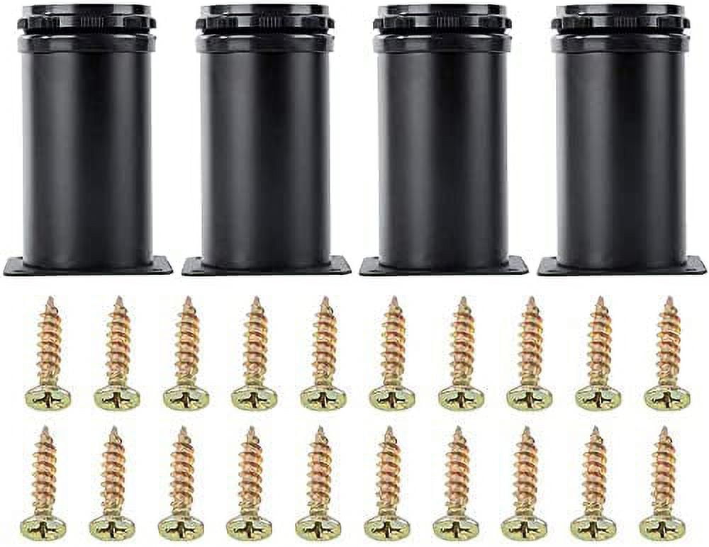 3 Inch Adjustable Metal Desk Table Furniture Legs, Replacement Leg Legs ...