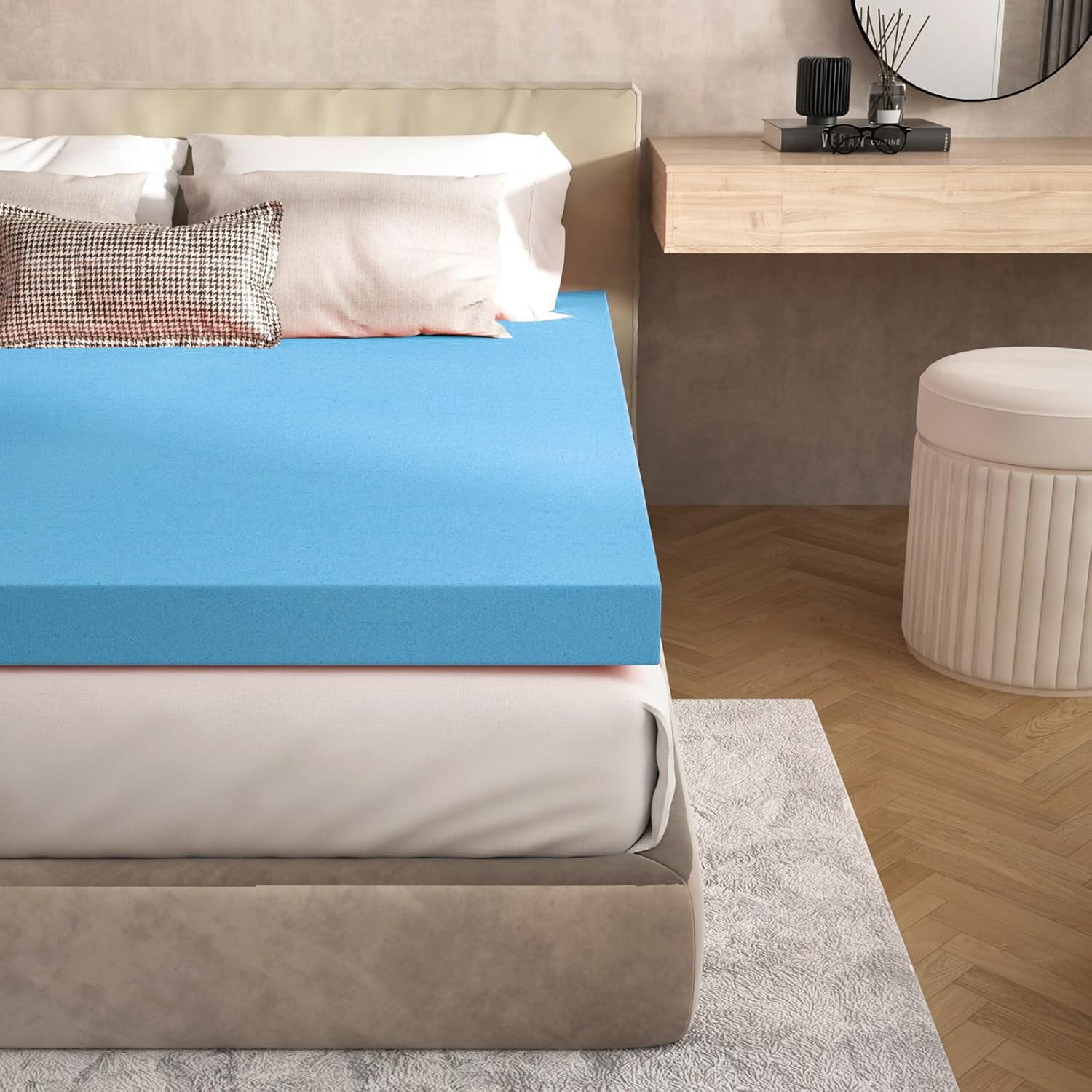 3 Inch Bed Foam Mattress Topper Twin in a Box, Bed Topper Twin Size ...