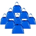 3 Inch Blue Metal Cowbell Noisemakers (Pack of 12) Loud Metal Cowbell ...
