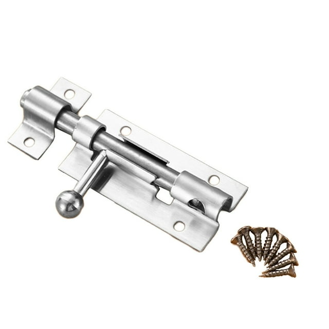 3 Inch Bolt Door Latch Door Latch Lock Black Stainless Steel Bolt ...