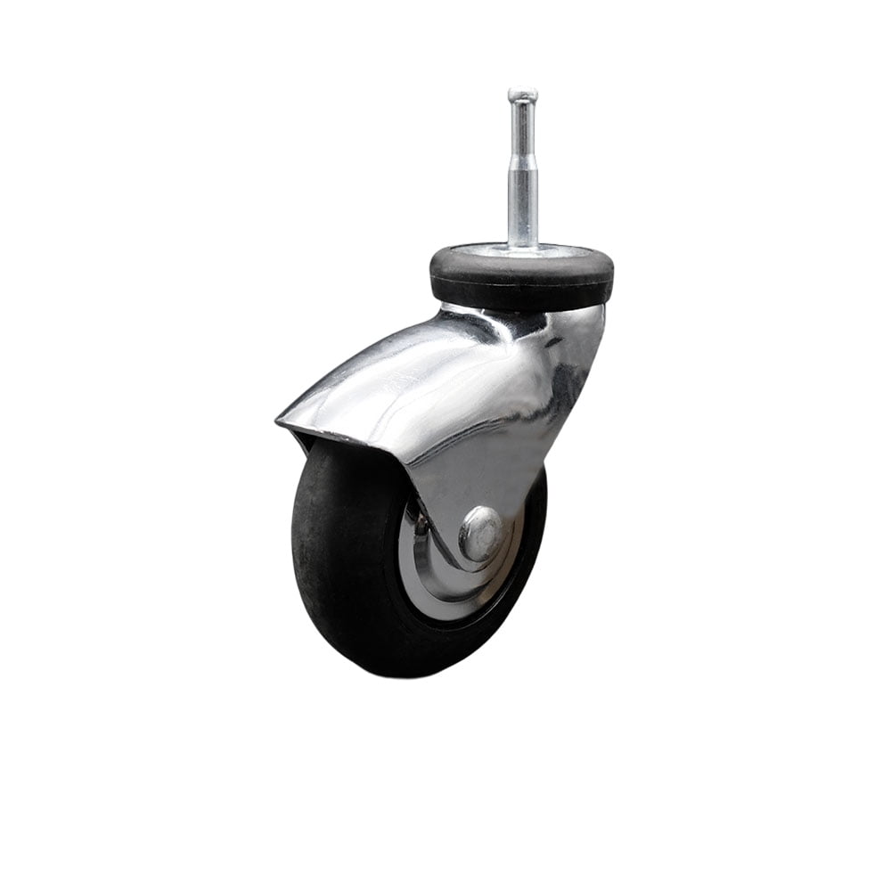 3 Inch Bright Chrome Hooded Neoprene Rubber 5/16 Inch Grip Neck Stem ...