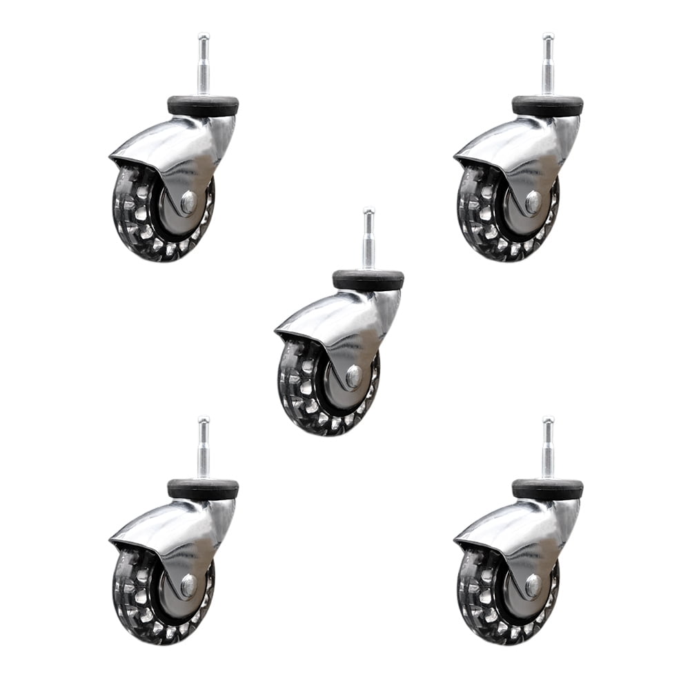 3 Inch Bright Chrome Hooded Polyurethane 5/16 Inch Grip Neck Stem ...